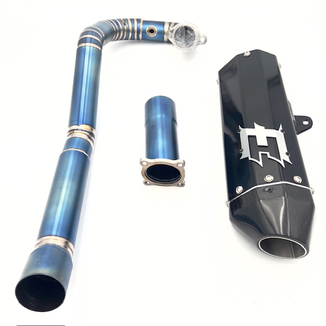 Empire Industries Blue Titanium Step-Pipe Exhaust System – KTM 690 SMCR ...